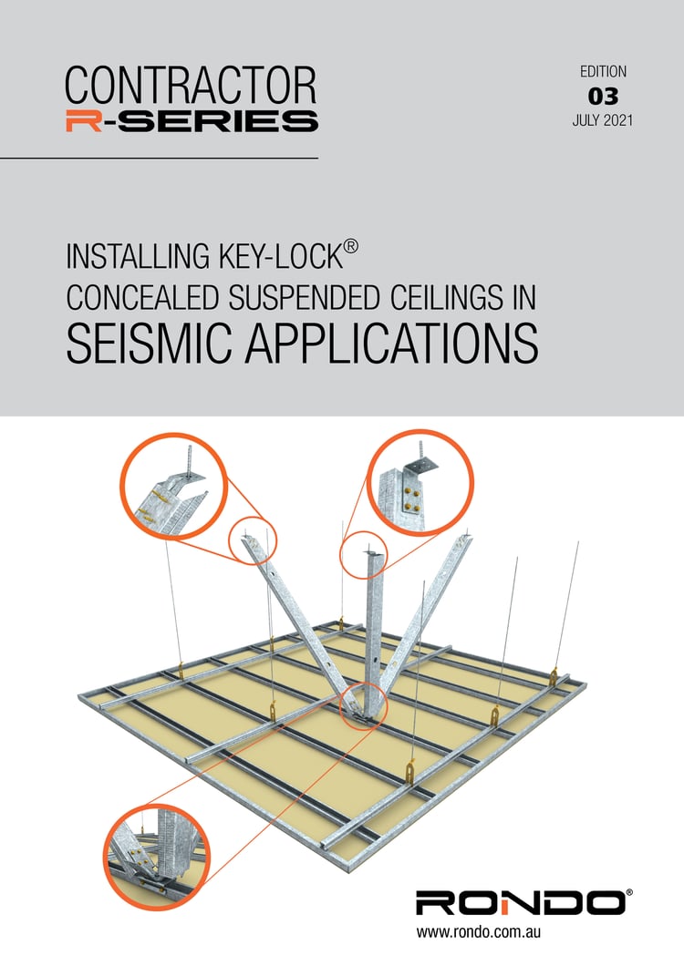 Install KEY-LOCK® Concealed Suspended Ceilings in Seismic Applications