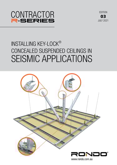 Install KEY-LOCK® Concealed Suspended Ceilings in Seismic Applications