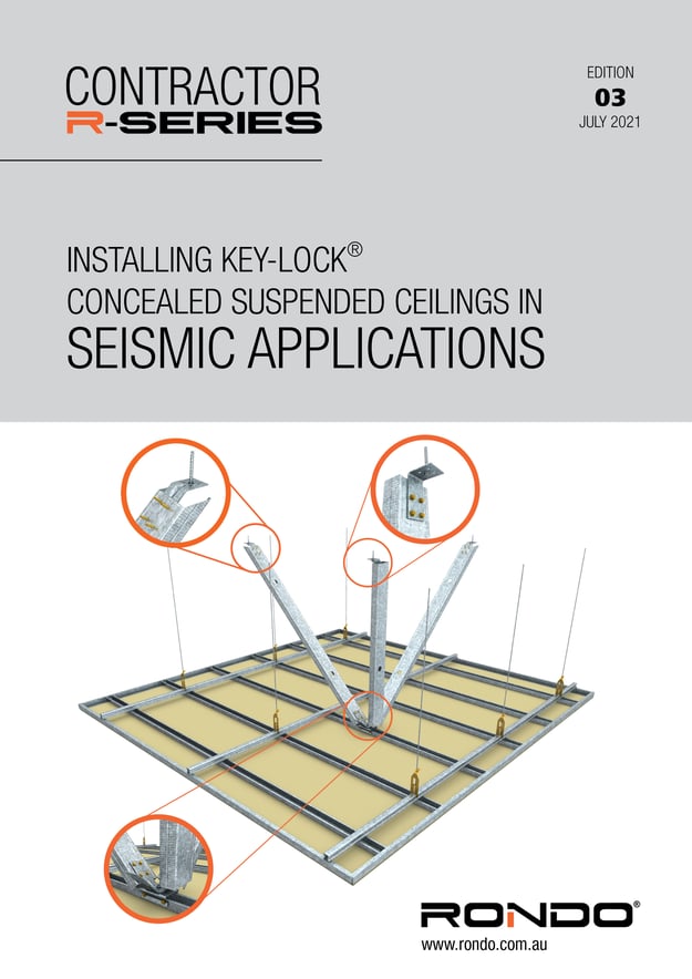 Install KEY-LOCK® Concealed Suspended Ceilings in Seismic Applications